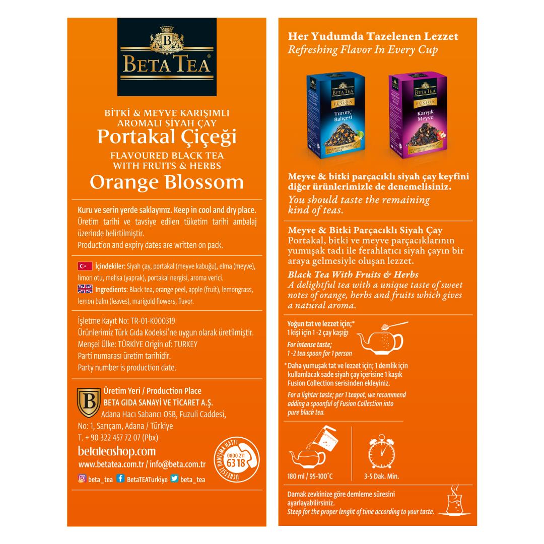 Beta Fusion Portakal Çiçeği Çayı 75 Gr - Hemen Satın Al - Beta Tea