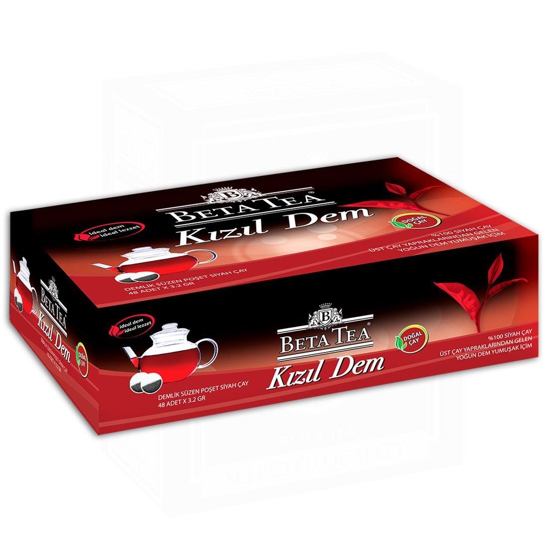 ☕ Beta Kızıl Dem Türk Çayı Demlik Poşet 48 Adet - Uygun Fiyatla Hemen ...