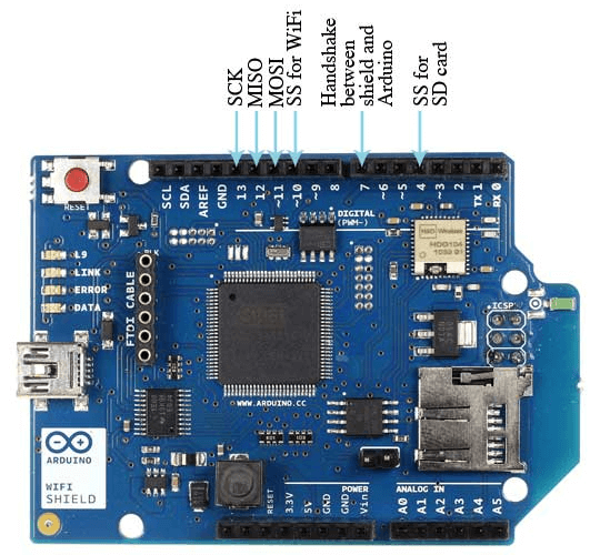Orijinal Arduino WiFi Shield - Arduino Shield - Arduino Ürü