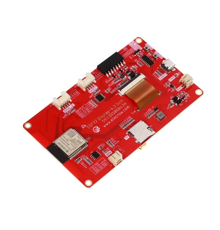 CrowPanel Basic 4.3" ESP-32 HMI Dokunmatik Ekran(480x272) Modelleri ve ...