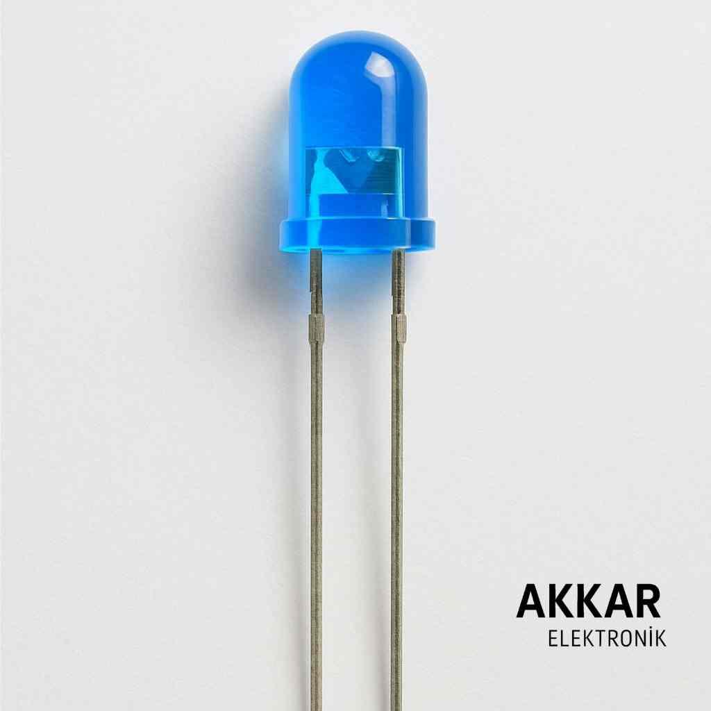 5MM Mavi Renk Led | Yüksek Parlaklı ve Uzun Ömürlü