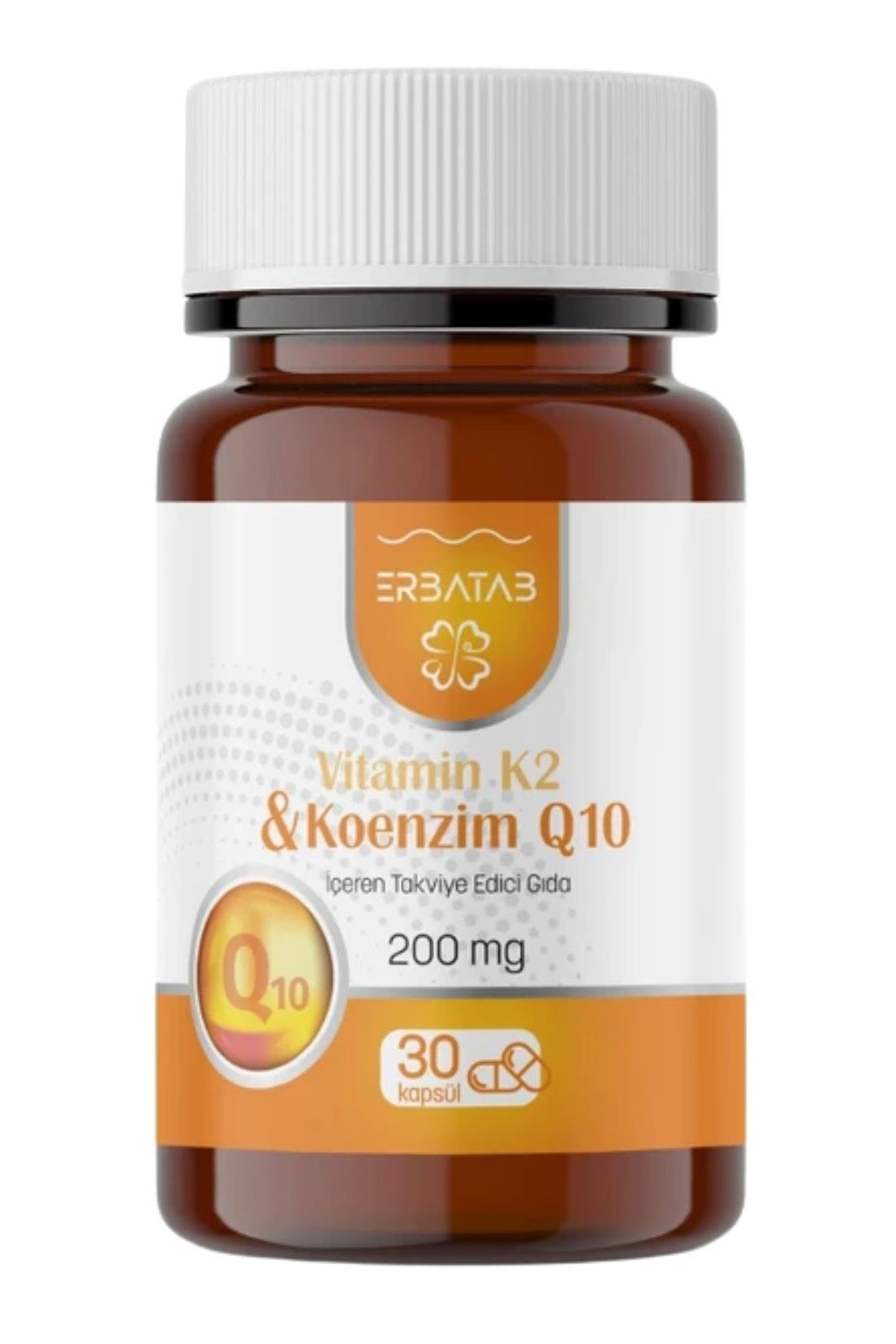 Erbatab Vitamin K2 ve Koenzim Q10 30 Kapsül