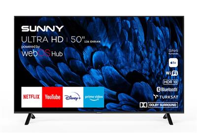 SUNNY SN50FMN252-0276 SMART webOS 126 EKRAN UHD LED TELEVİZYON | Senetle, Kredi Kartsız ve Elden ...