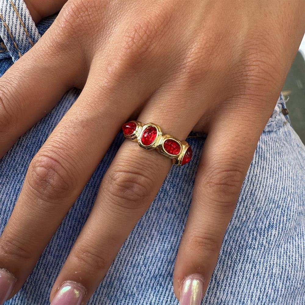 Ruby Flame Yüzük
