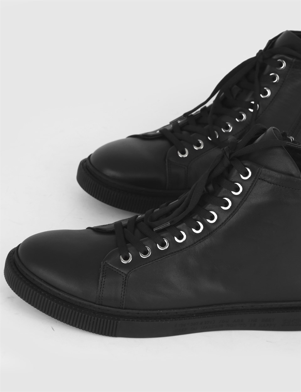 Cinar Black Leather Men's Boot - İLVİ Cinar Black Leather Men's Boot - İLVİ