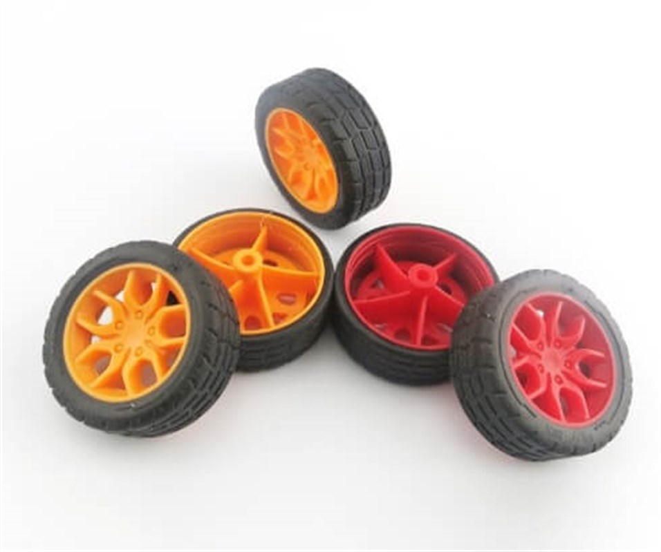 30mm Tekerlek Turuncu 2 li | Uygun Fiyat ve Aynı Gün Kargo | Robotizmo.net