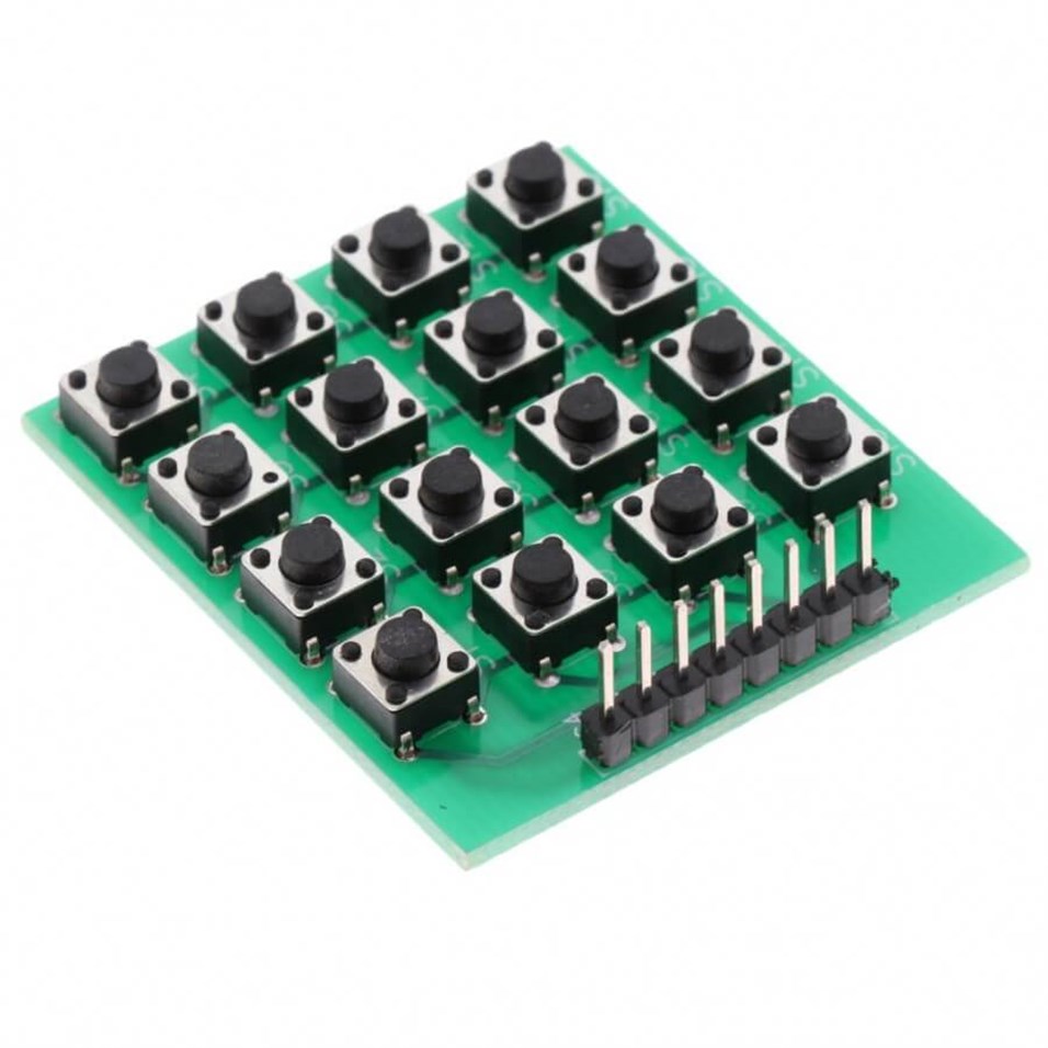 4x4 Push Buton Keypad Arduino Modül | Robotizmo.net | Ucuz | Hızlı ...