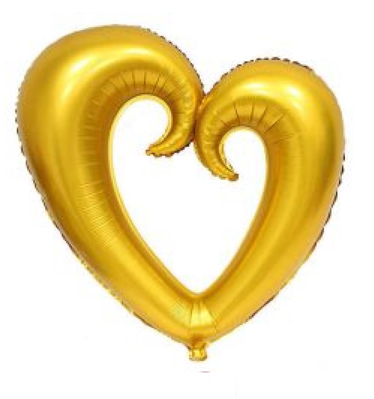 Kalp Balon 100 Cm Gold Modelleri