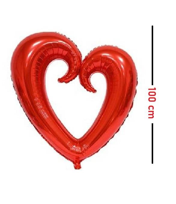 Kalp Balon 100 cm Kırmızı Modelleri