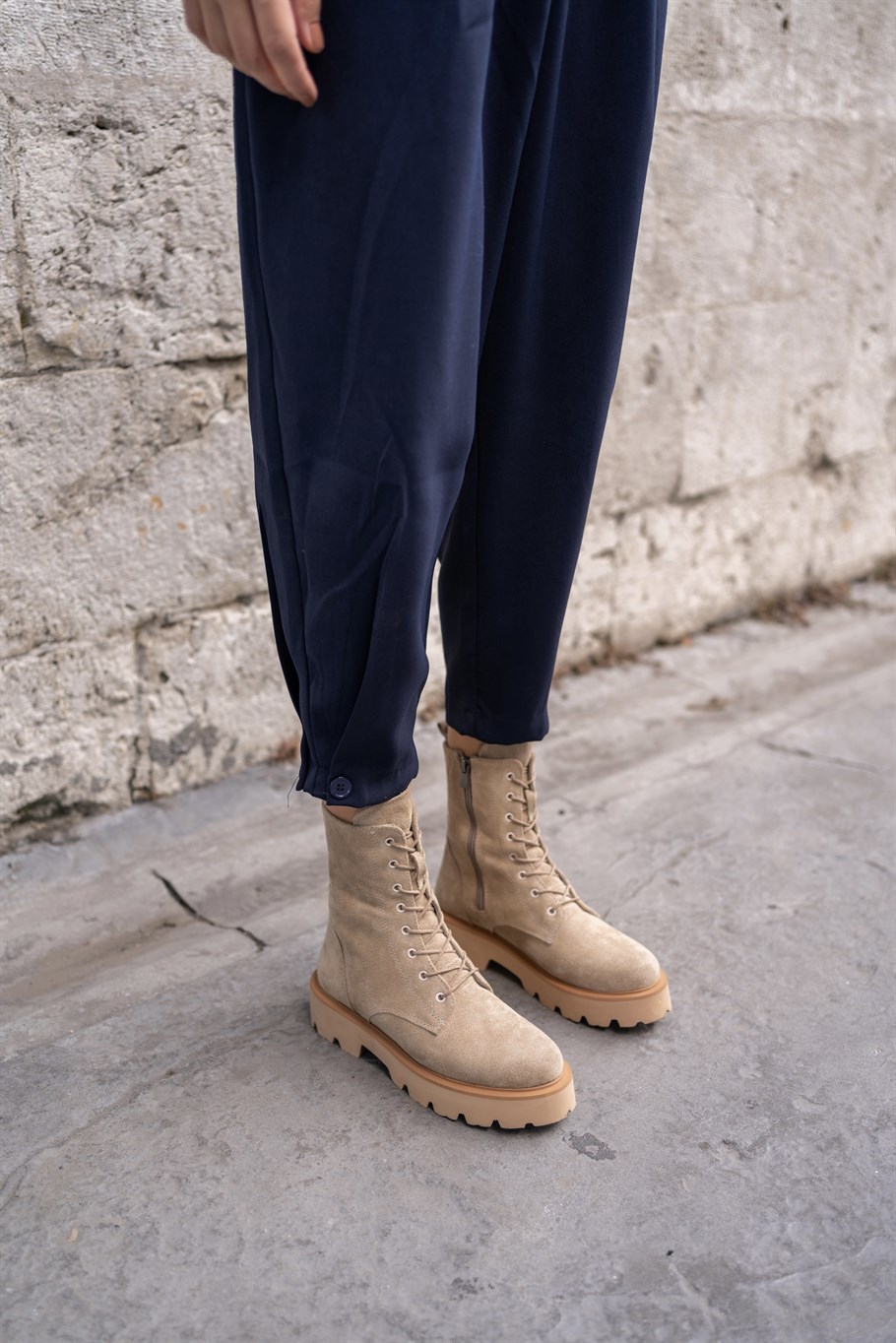 Denim Ten Süet Bot Satın Al | Ece'nin Butiği