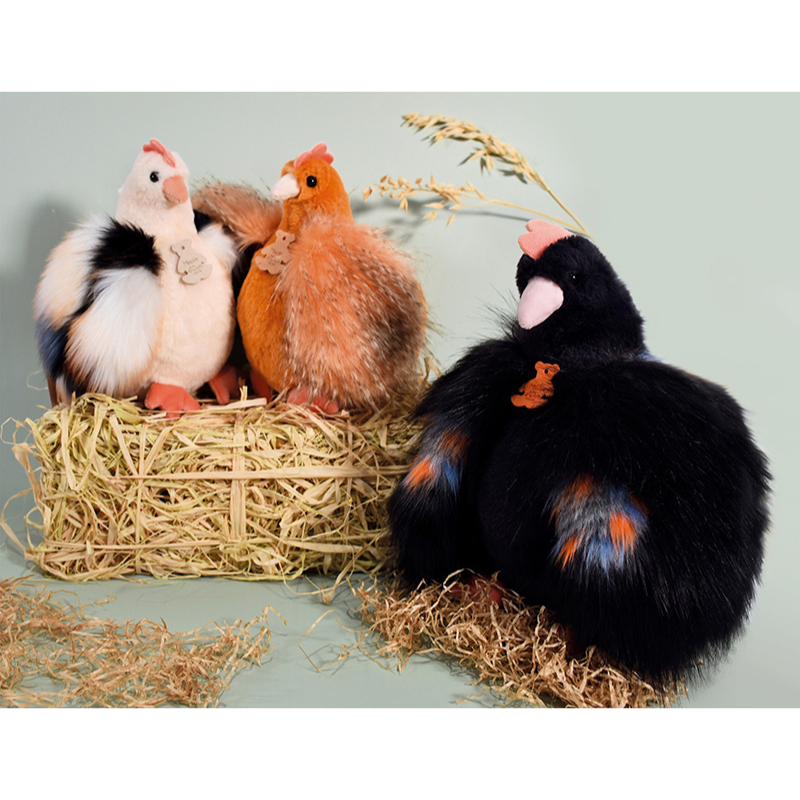 Doudou Siyah Tavuk 28 cm | Isabel Abbey