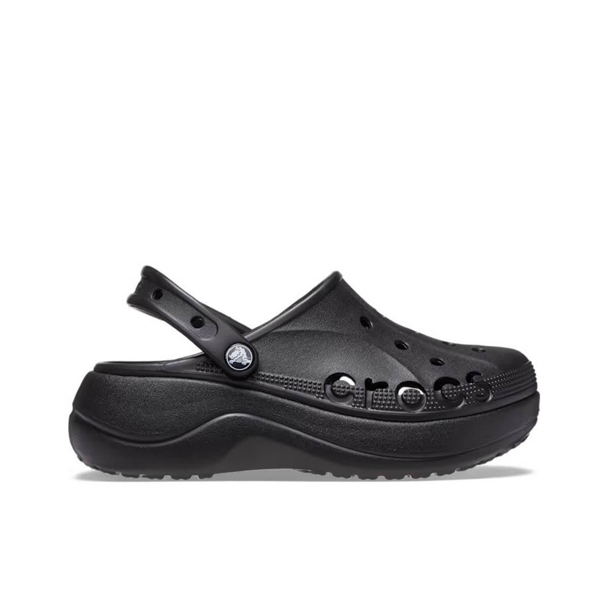 Crocs Baya Platform Clog Kadın Terlik - Siyah