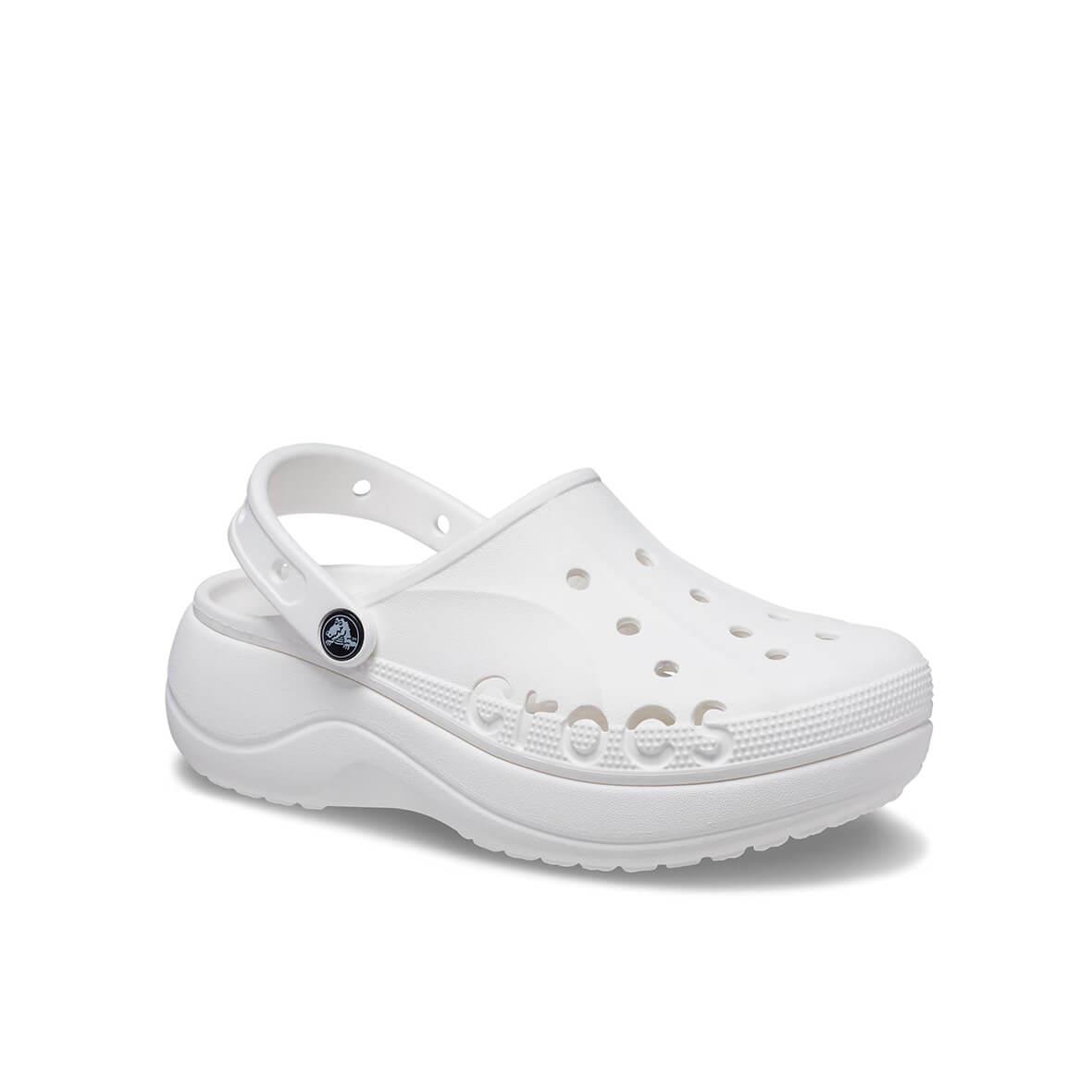 Crocs Baya Platform Clog Kadın Terlik - Beyaz