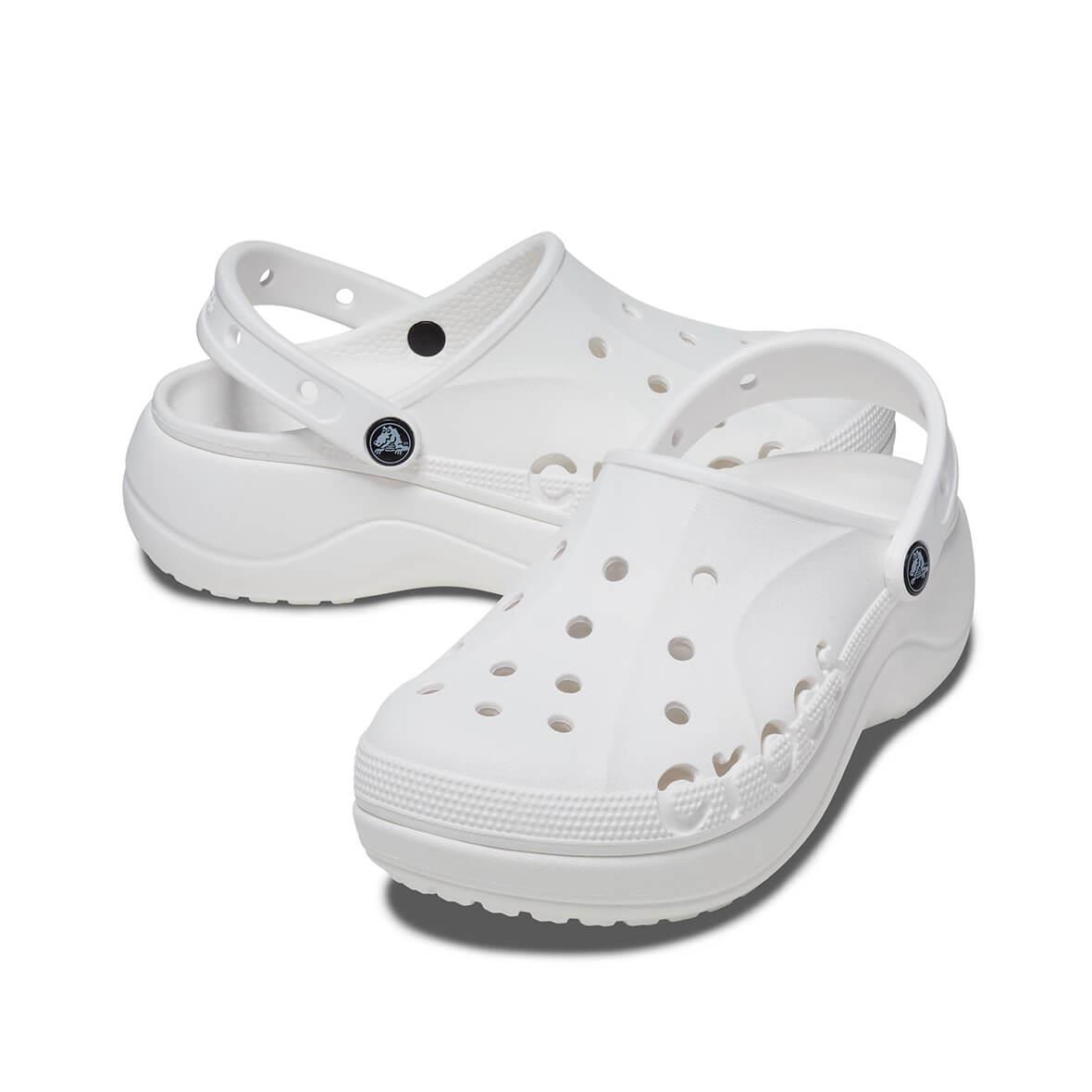 Crocs Baya Platform Clog Kadın Terlik - Beyaz