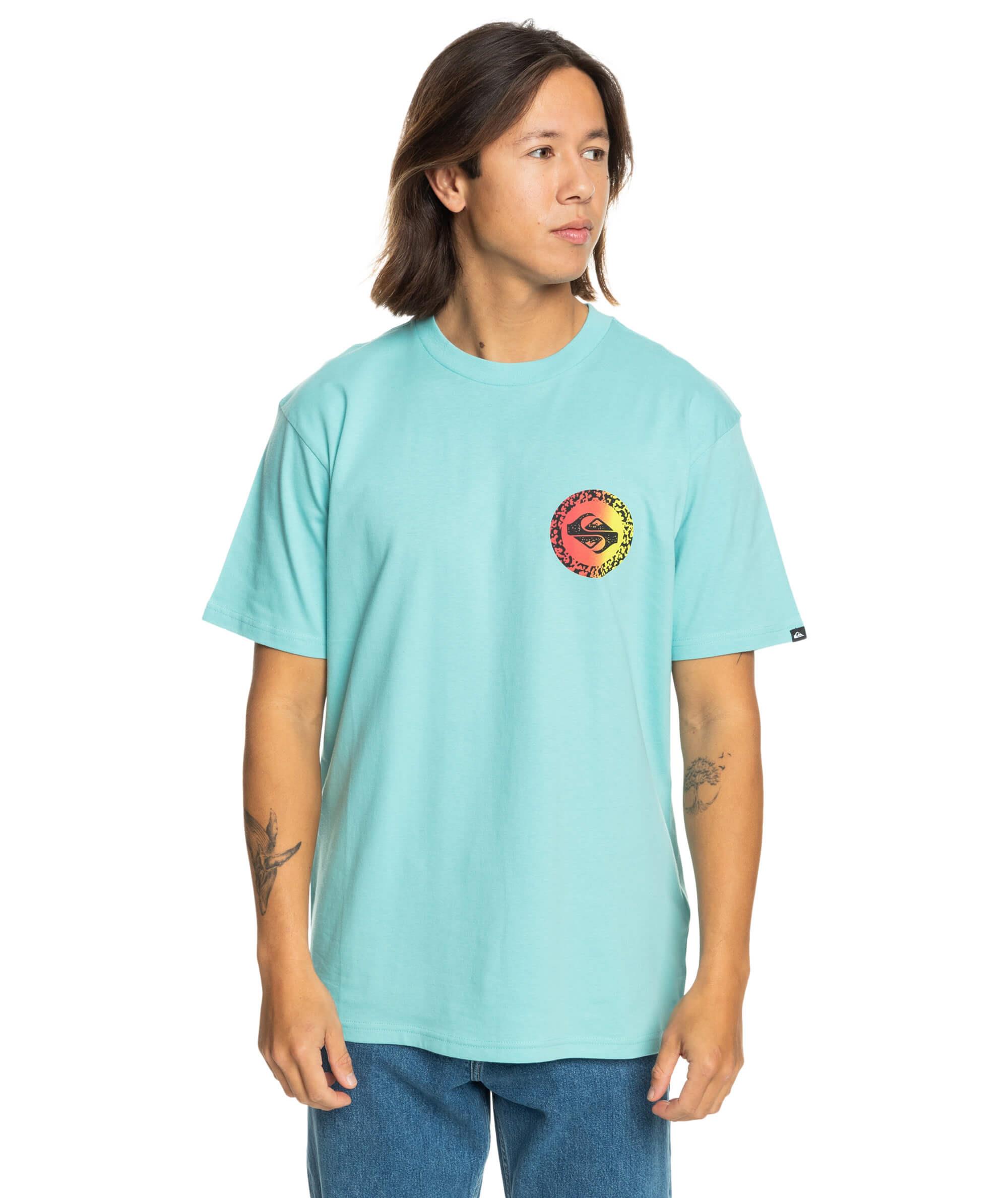 Quiksilver Long Fade SS Erkek T-Shirt - Mavi