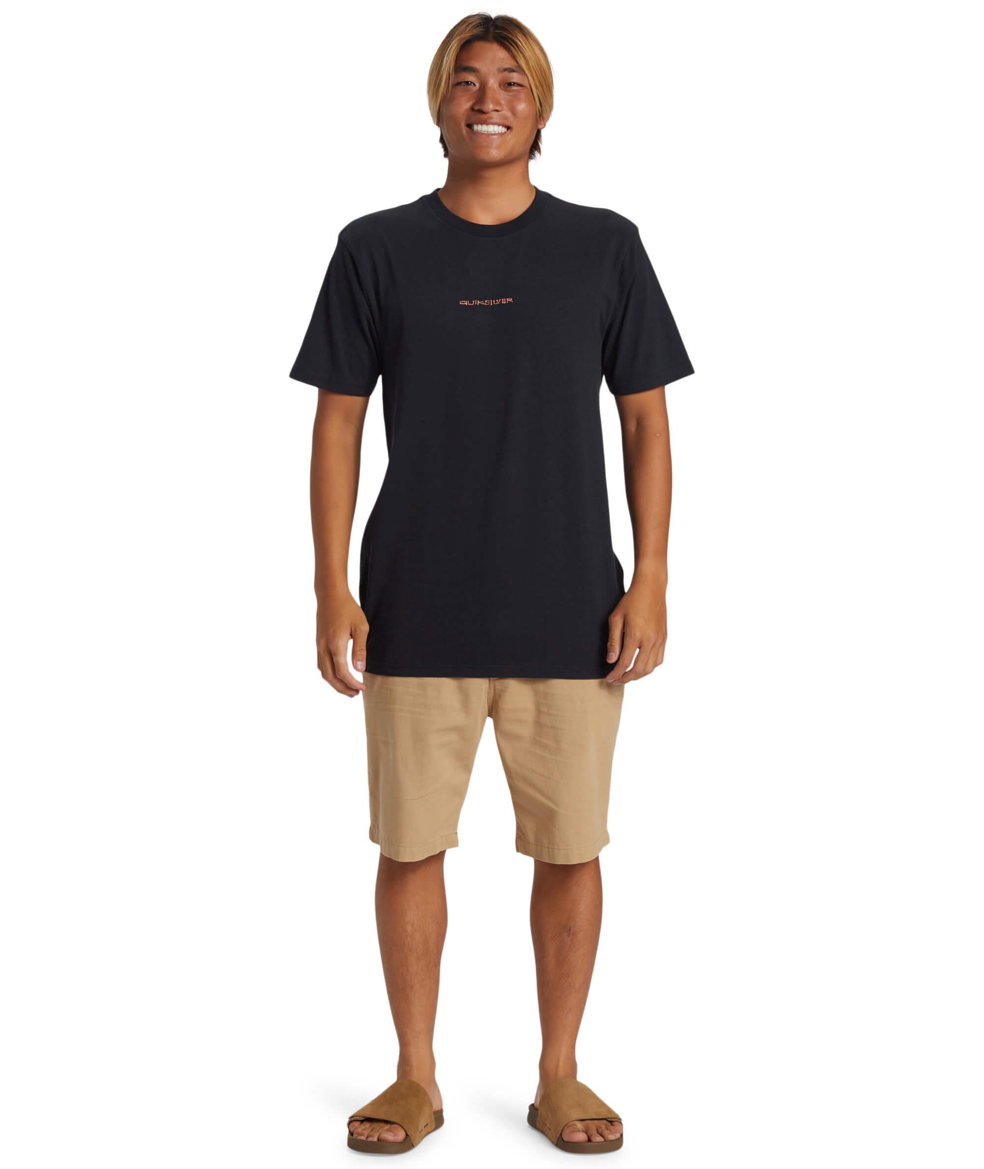 Quiksilver Surf Safari SS Erkek T-Shirt - Siyah