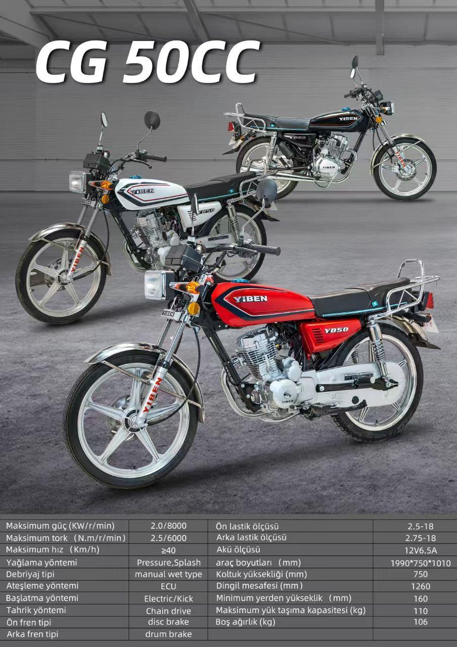 YİBEN YB50 CG 50CC MOTOSİKLET