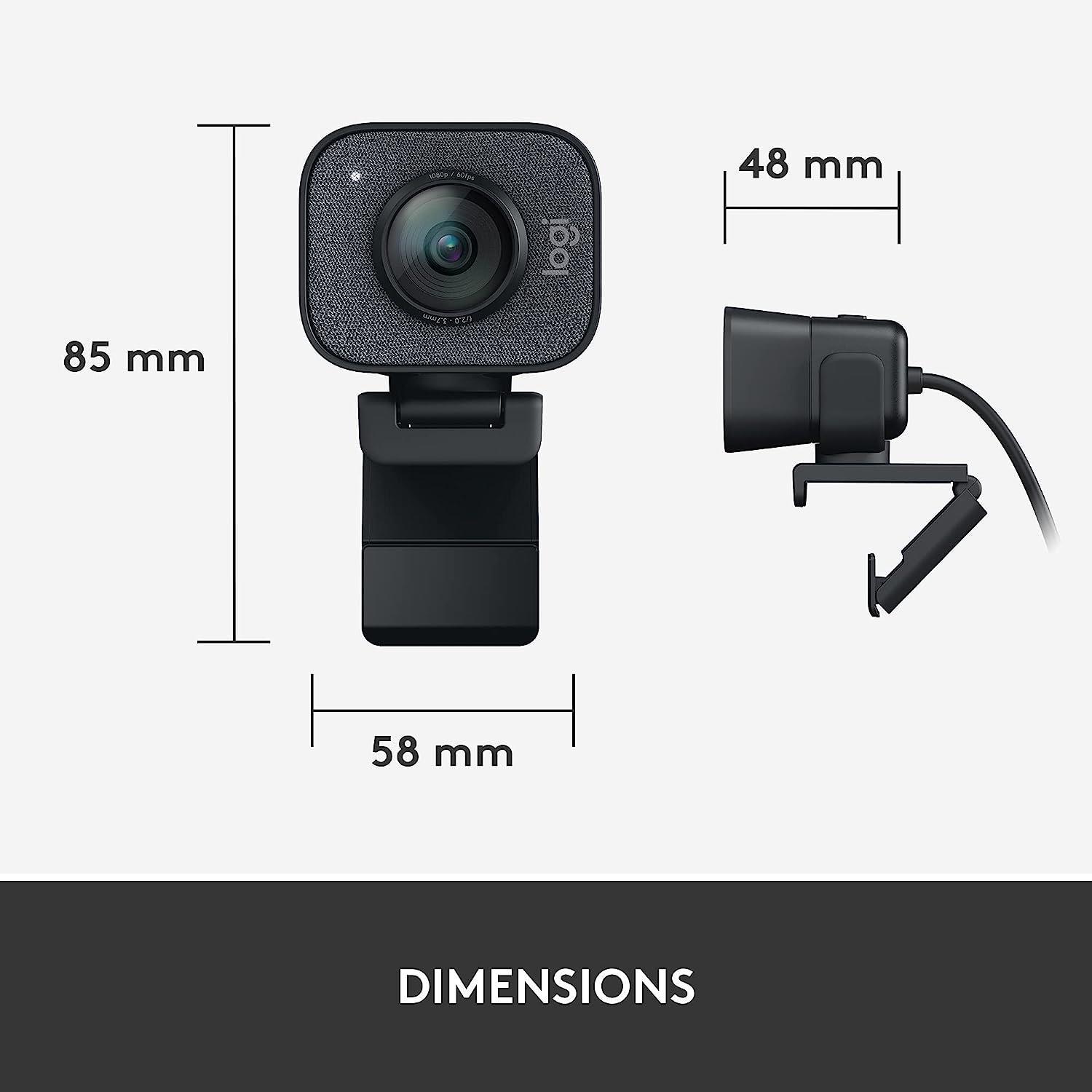 Logitech StreamCam, Full HD, Akıllı otomatik odaklama ve pozlama - Siyah