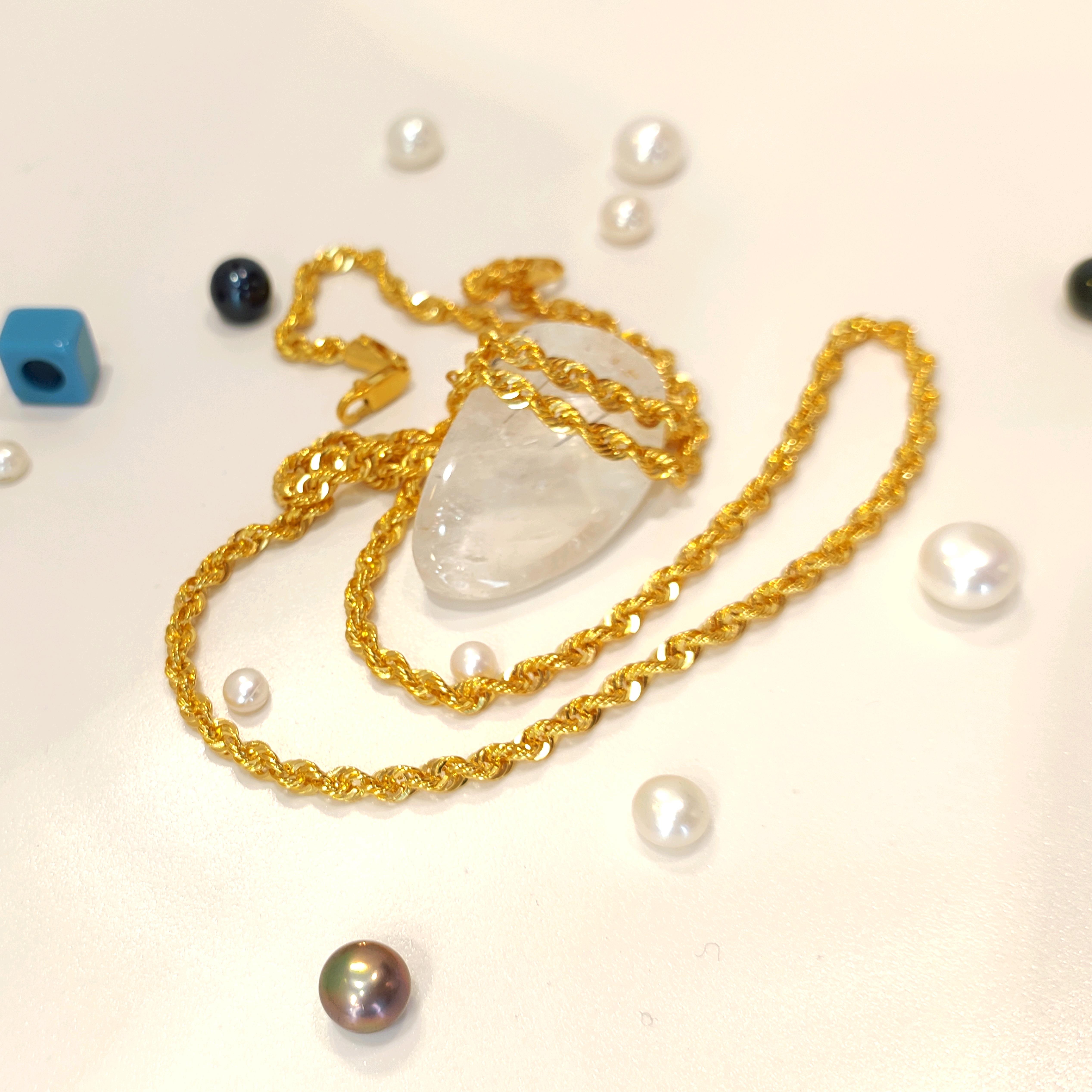 55cm 3mm Halat Zincir 14 Ayar Altın HD VİDEOLU