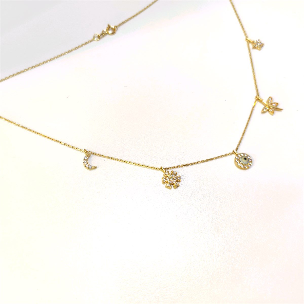 Charm Şans Kolye 14 Ayar Altın HD VİDEOLU