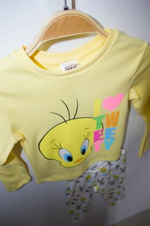 Tweety Lisanslı Kız Çocuk 2'li Takım 21376 | Supermino