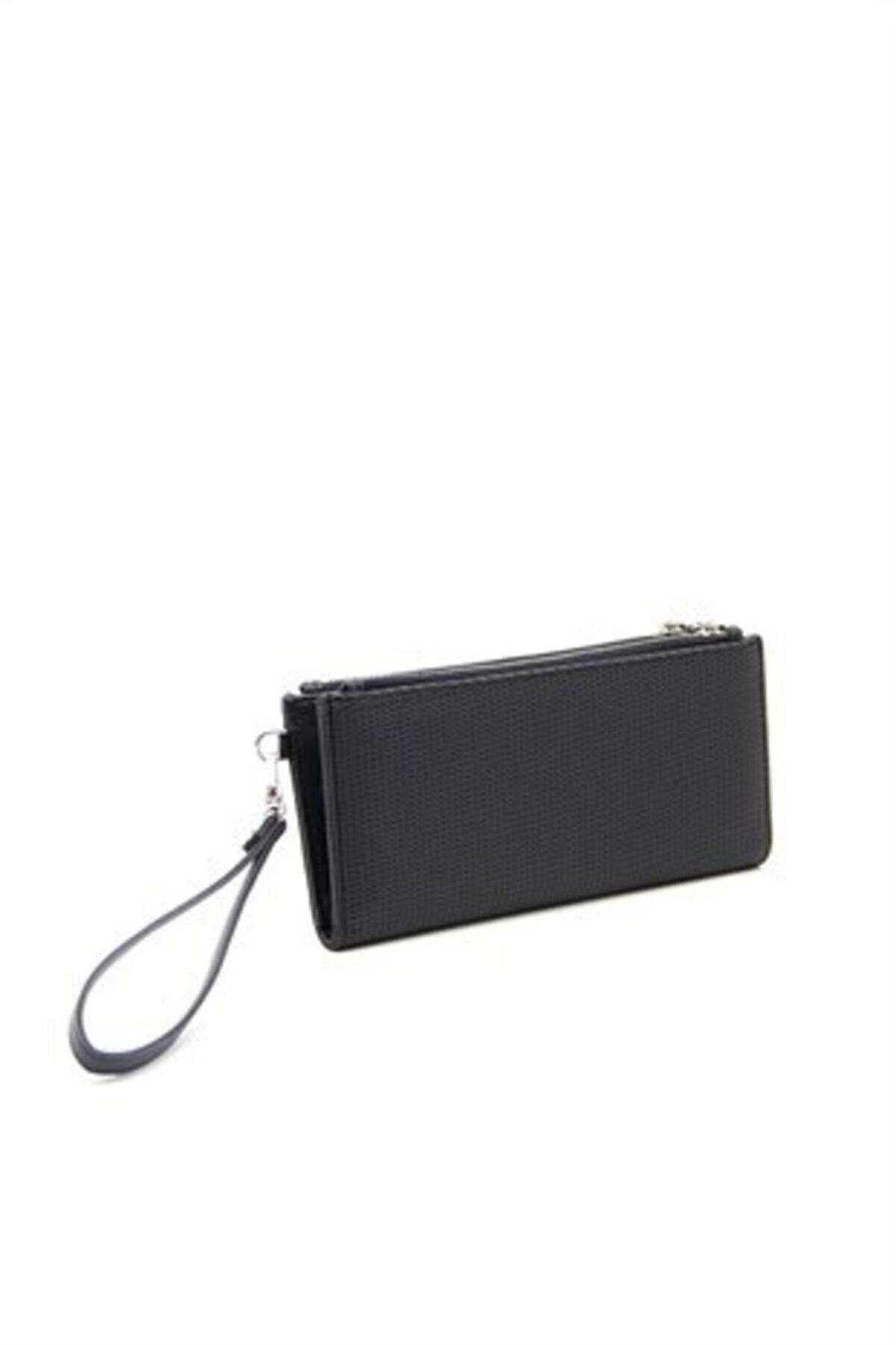 Kadın Cüzdan & Kartlık 1046-38278 SILVER POLO CÜZDAN M86 SİYAH-MAT SİYAH