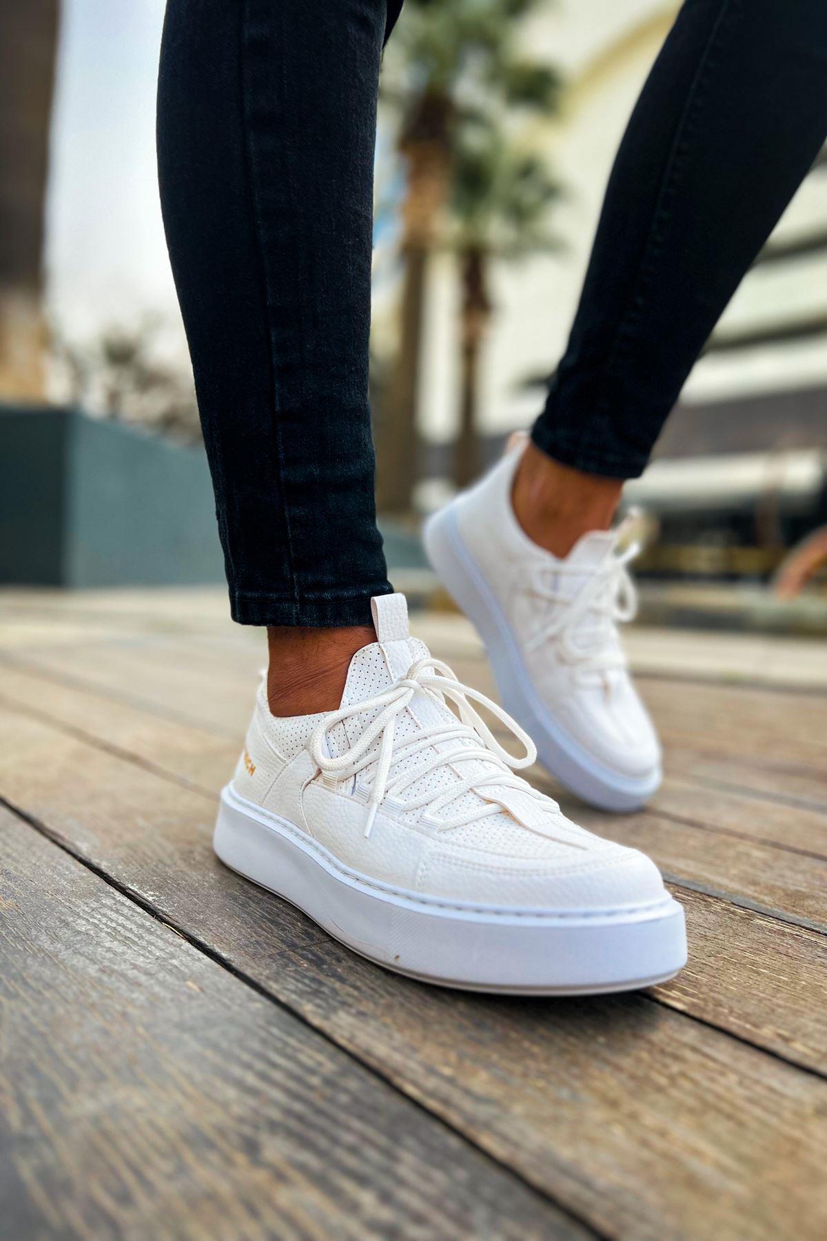 Chekich Saturn White Mens Shoes