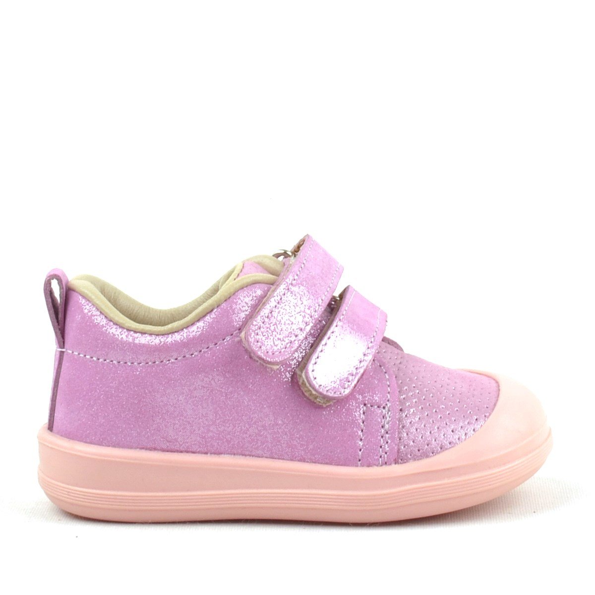 Rakerplus Sonic Hakiki Deri Pembe Işıltılı Anatomik Bebek Spor Ayakkabı ...
