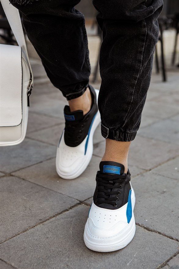 Chekich White Black Blue Men Shoes Sneaker
