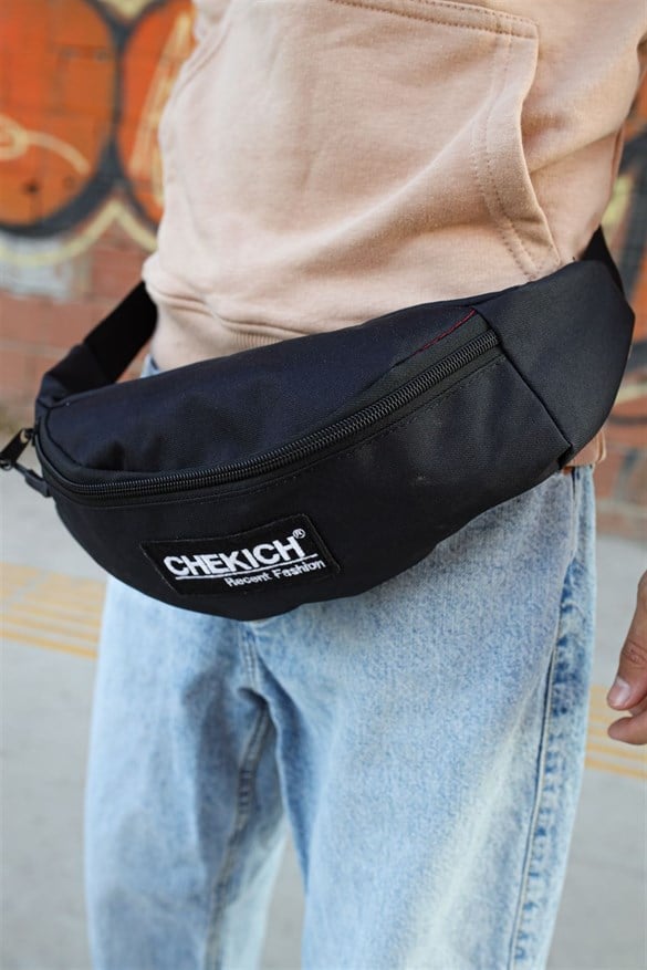 Chekich Black Linen Cross Bags