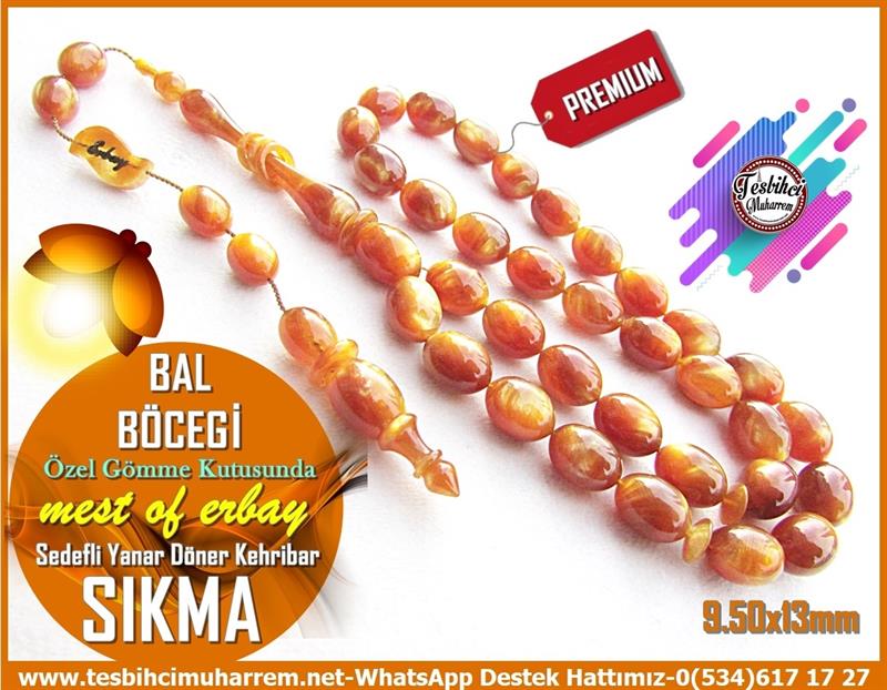 Özel Gömme Kutusunda Sedefli Sıkma Kehribar Tesbih Bal Böceği Sanatsal ...