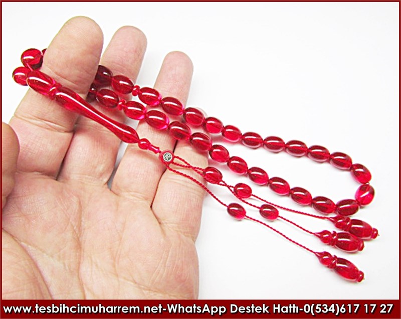 Özel İşçilik Sarkaçi Model Ateş Kehribar Tesbih Ateş Böceği