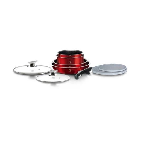 Berlinger Haus 9 Adet Tencere Seti Metallic Line Burgundy Edition