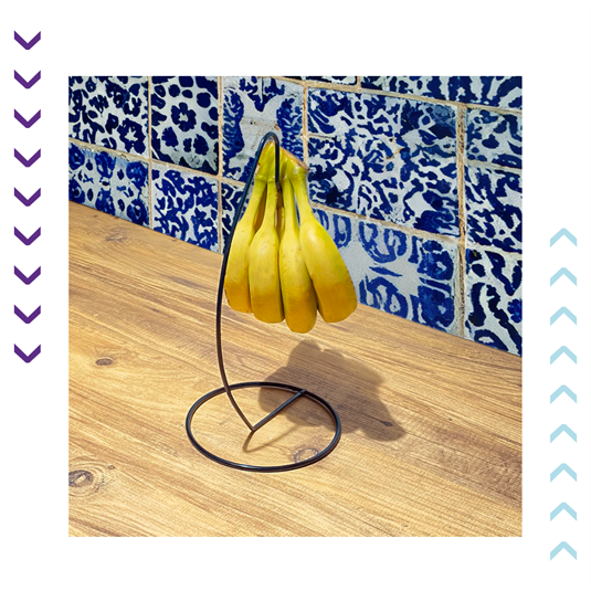 Muz Ağacı, Muz Askısı, Mutfak Tezgahı için Stand Kancası (Siyah)