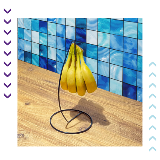 Muz Ağacı, Muz Askısı, Mutfak Tezgahı için Stand Kancası (Siyah)