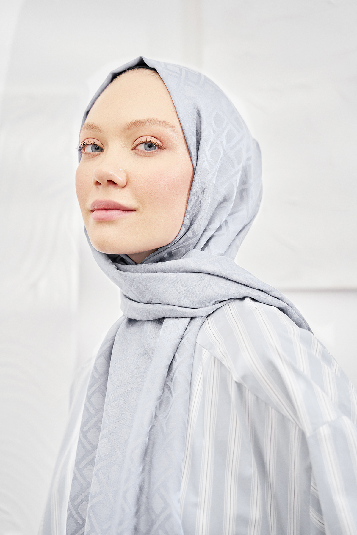 İTALYAN JAKAR GEOMETRİK DESEN ŞAL - ARMANDA