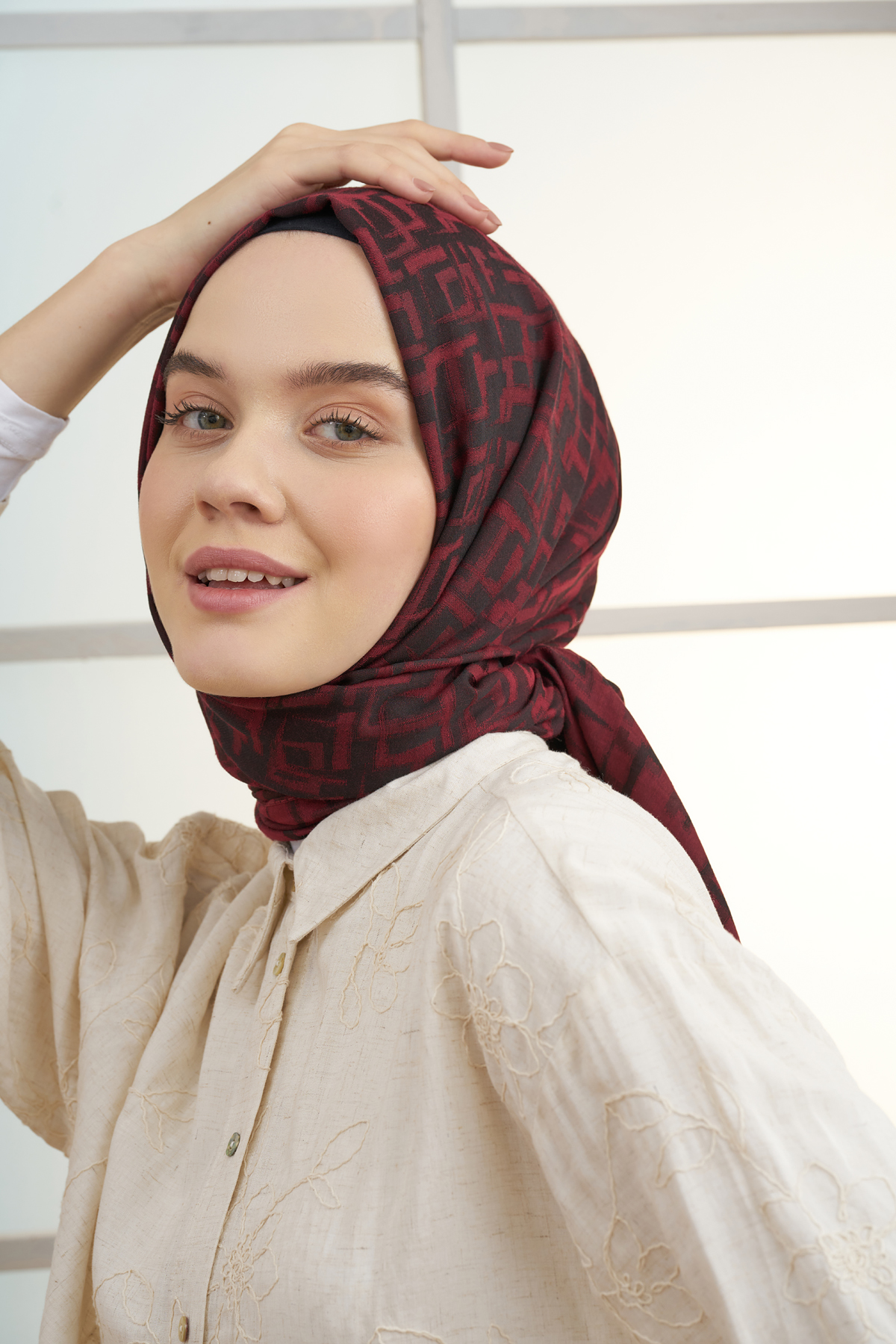 Kare Desen Şal - Alize Serisi