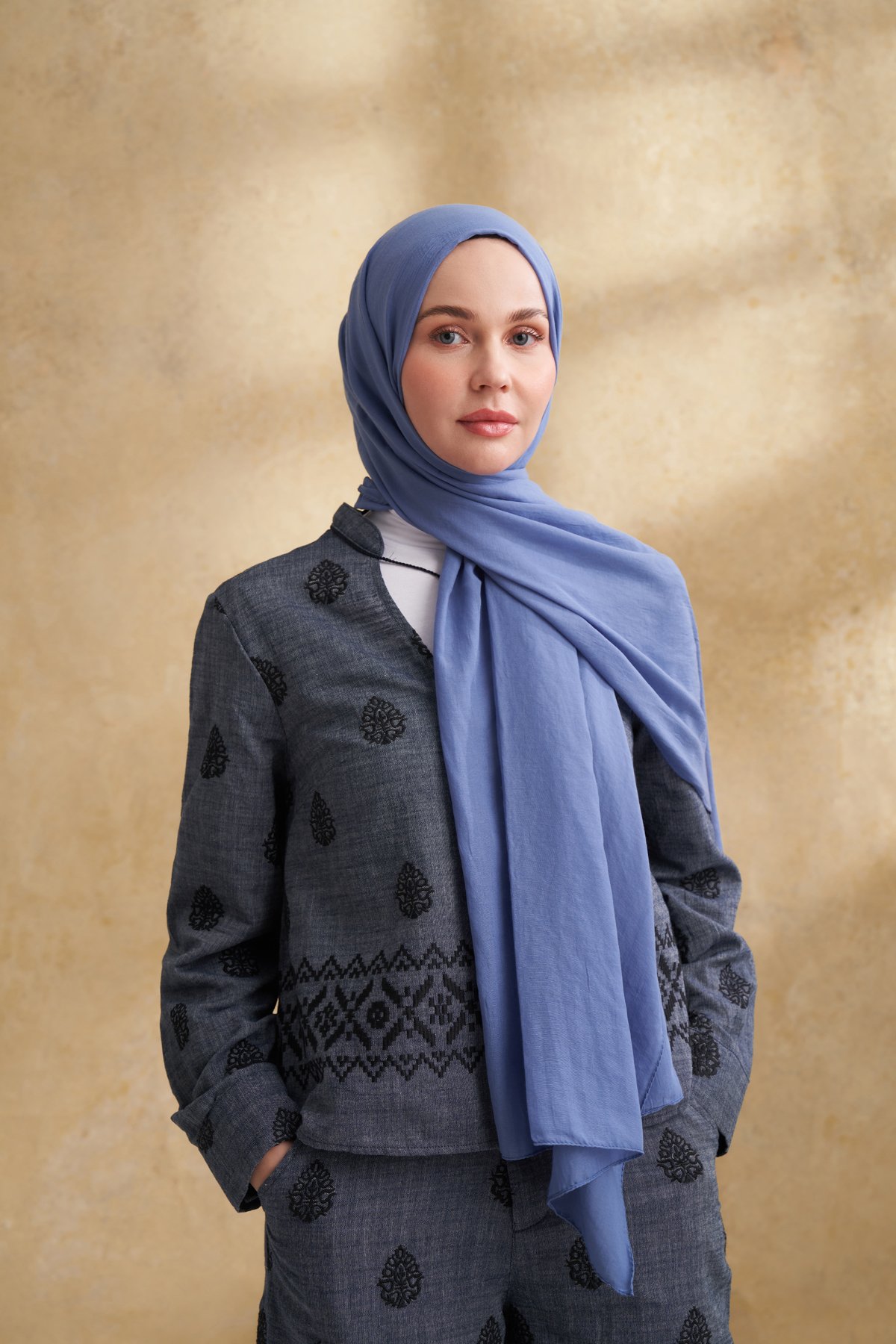 Rustik Pamuksu Şal - Armanda