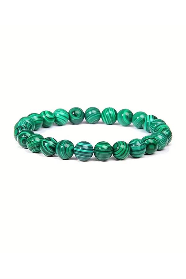 Yeşil Renk Malahit Taşı Bileklik - TesbihKenti