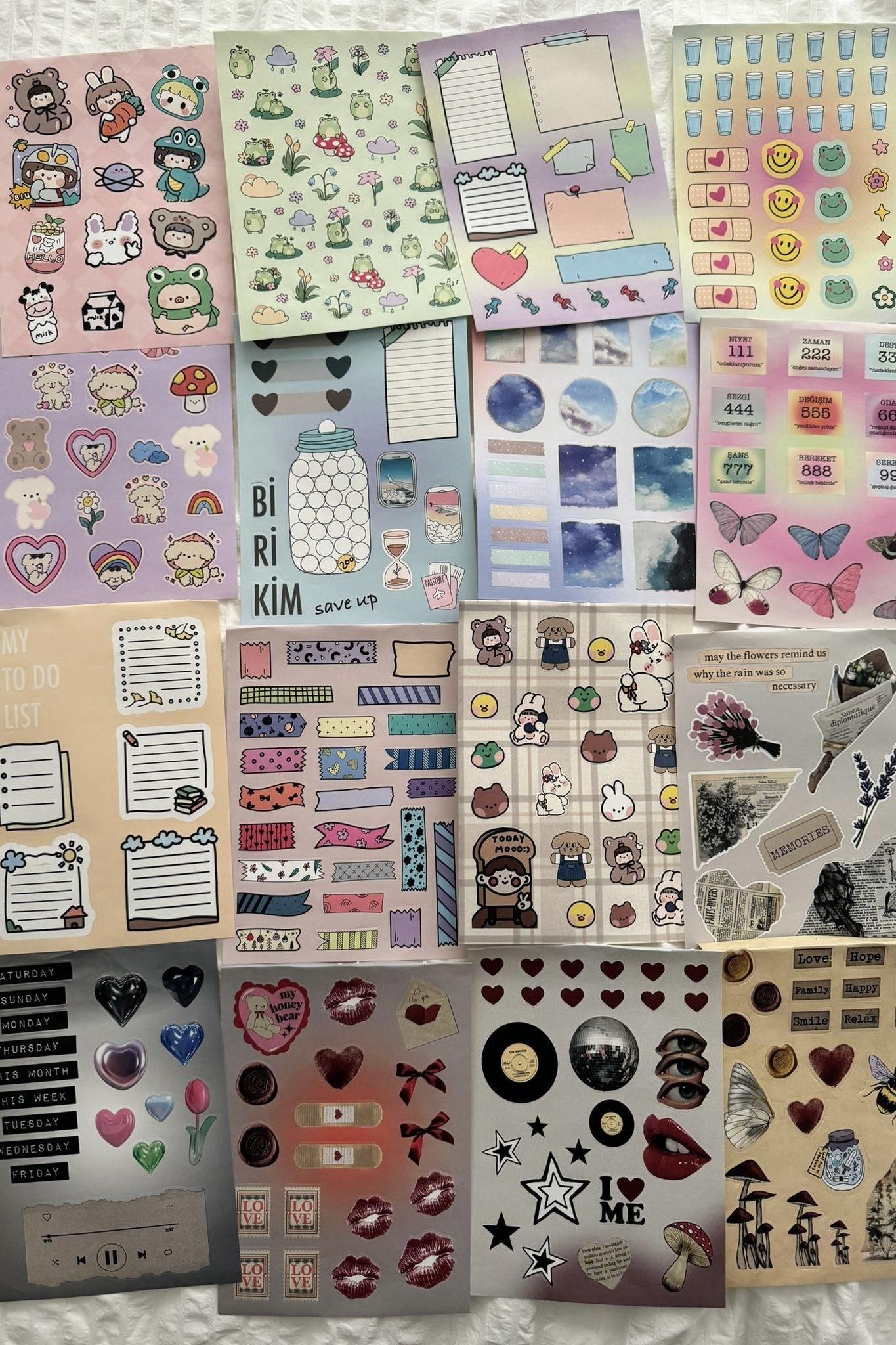 DIY Sticker Kitabı Aesthetic