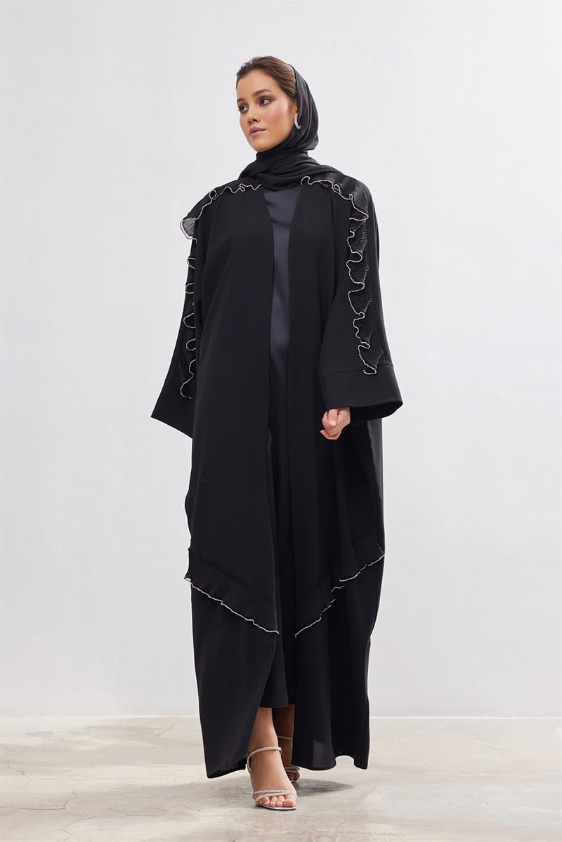 Butterfly Abaya - BLACK