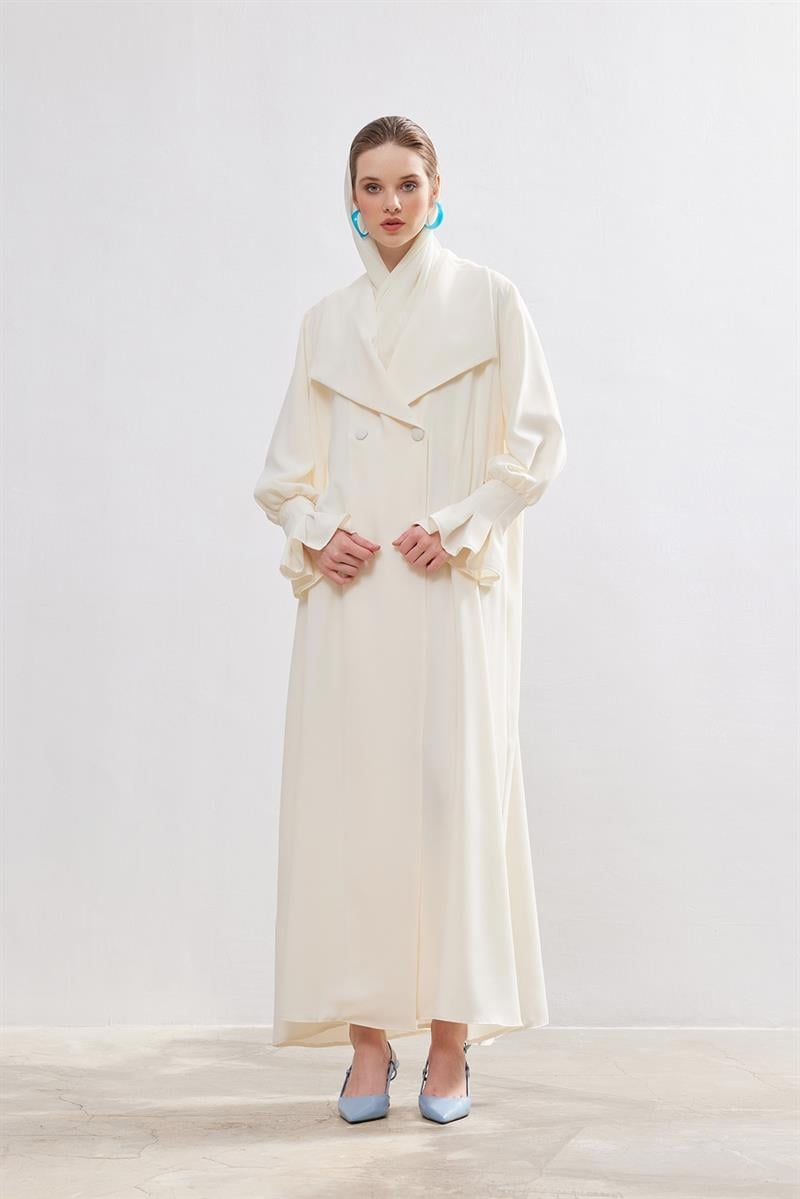 Rose Abaya - CREAM