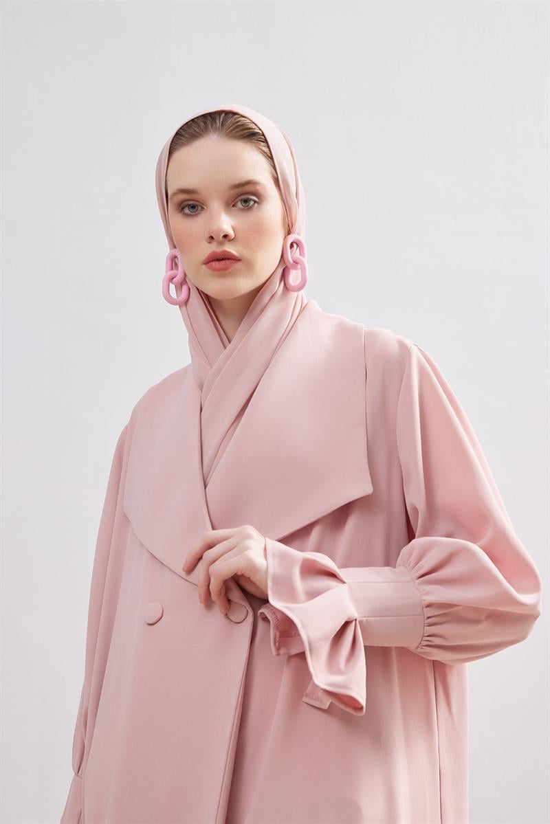 Rose Abaya - POWDER