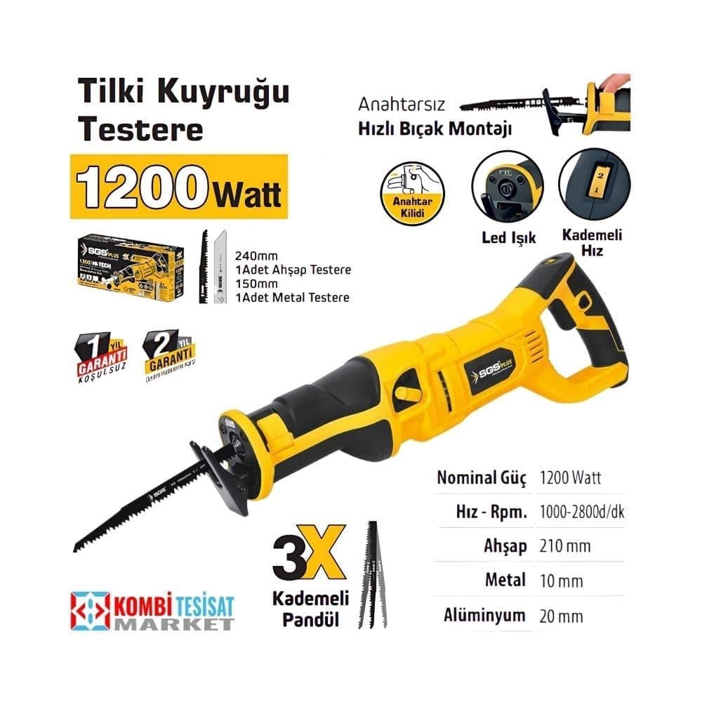 Sgs Tilki Kuyruğu Testere 1200 Watt-SGS5270 Sgs Tilki Kuyruğu Testere 1200 Watt-SGS5270