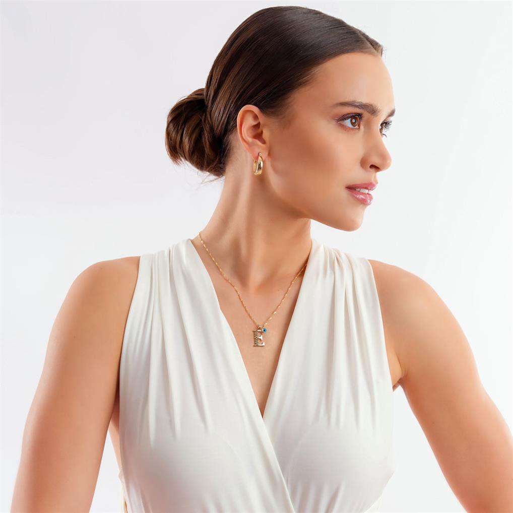 Altın İ Harf Kolye - EMA Jewellery