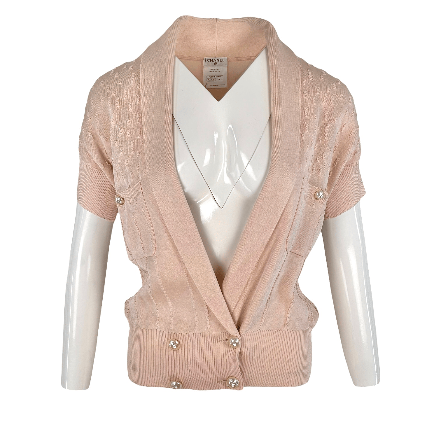 Chanel Pink Pearl Button Details Cardigan 36 Fiyat
