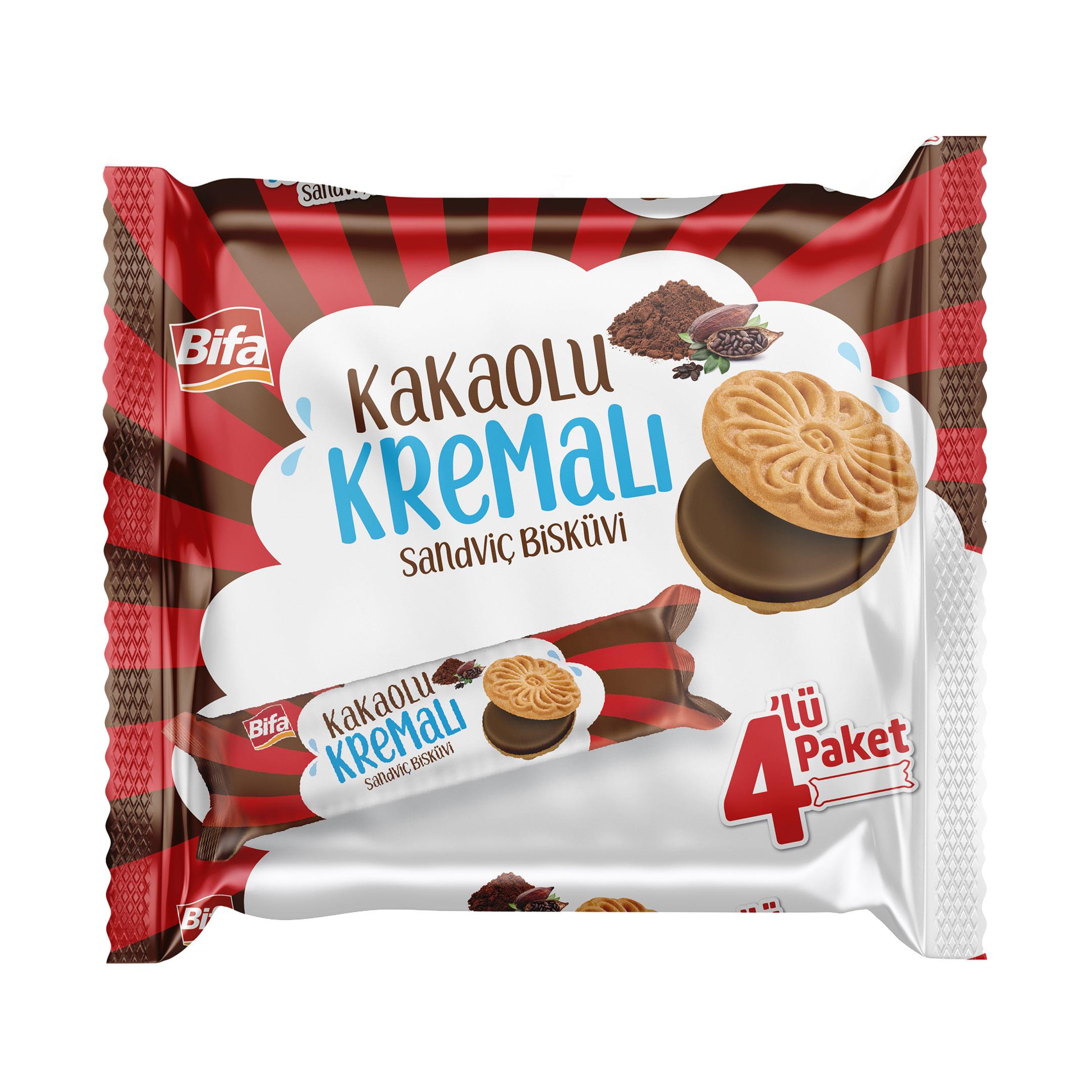 Bifa Kakaolu Kremalı Sandviç Bisküvi 240 gr x 2 adet