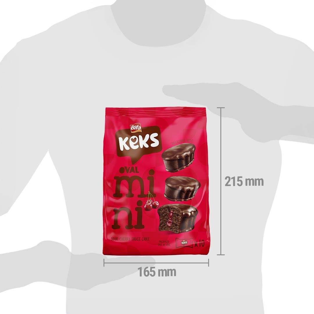 Bifa Keks Mini Oval Kek Kakaolu Vişneli 170 gr x 2 Adet