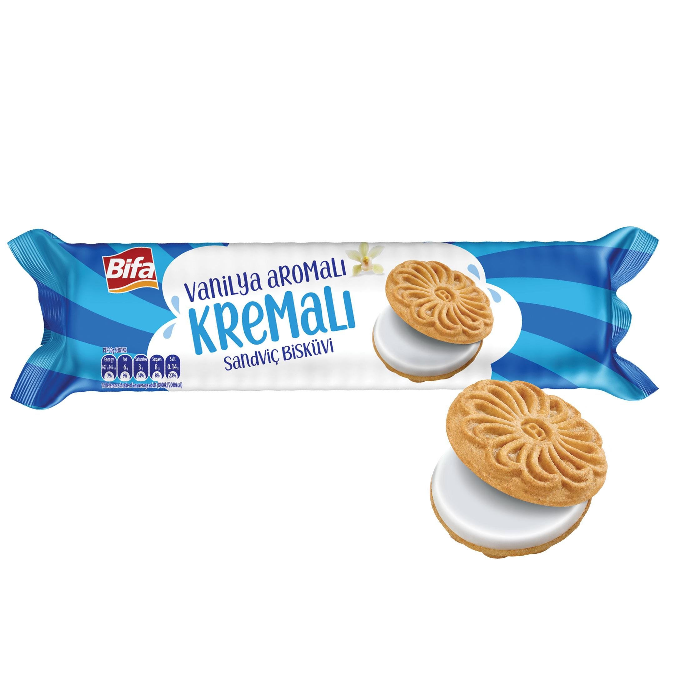 Bifa Vanilyalı Kremalı Sandviç Bisküvi 240 gr x 2 adet