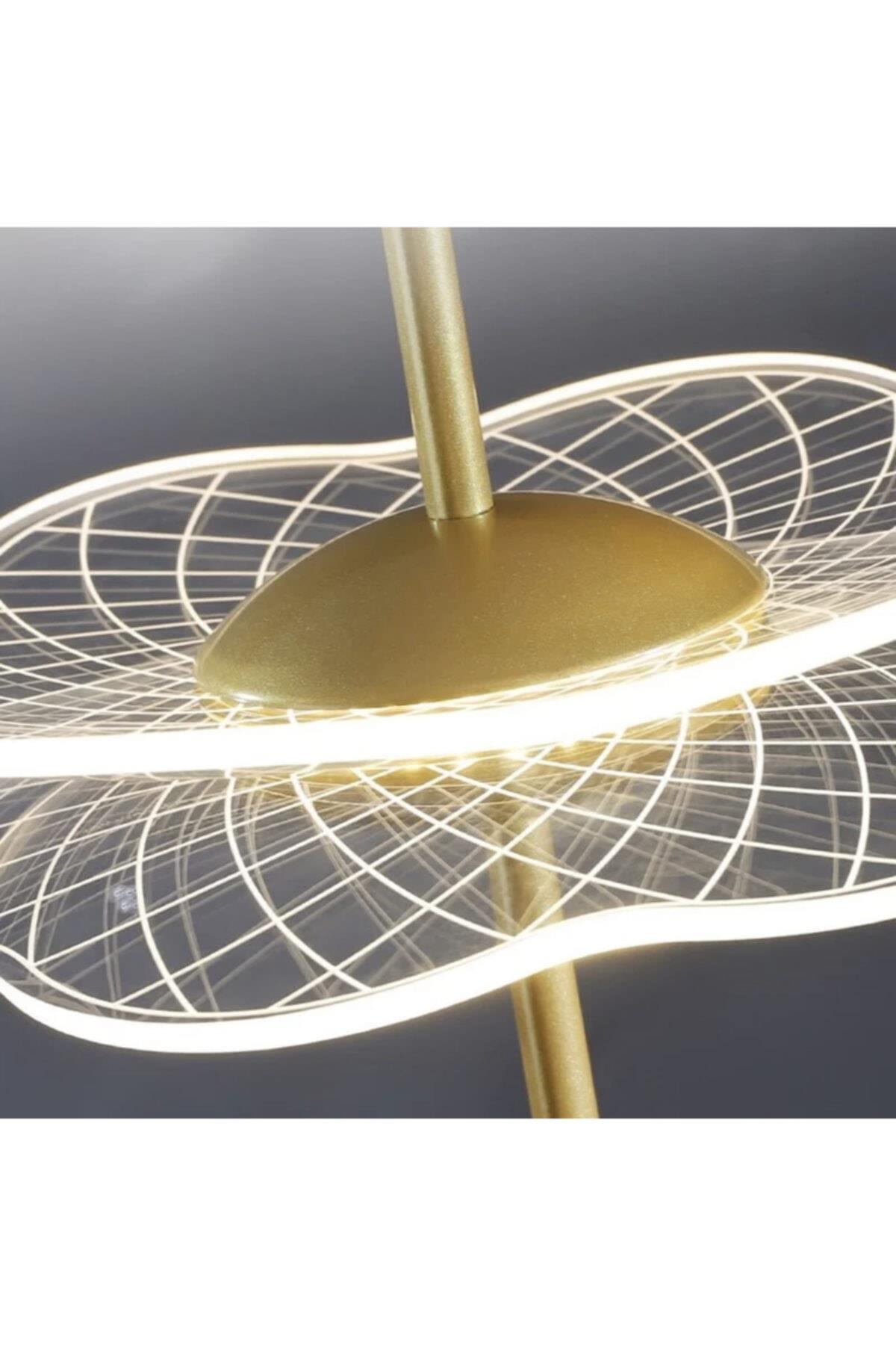 Luxury Exclusive Sarkıt Led Avize Jellyfish Gold Sarı Ledli Avize ...